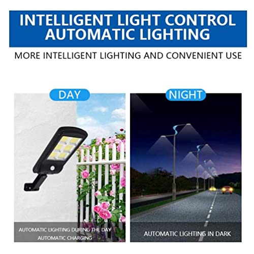 Solar Street Lights - 6000 Lumens 120 LED Motion Sensor Security Solar Flood Lights Outdoor Wall Lamp with 3 Lighting Modes for Front Door, Garden, Yard, Garage, Path (1-Pack)