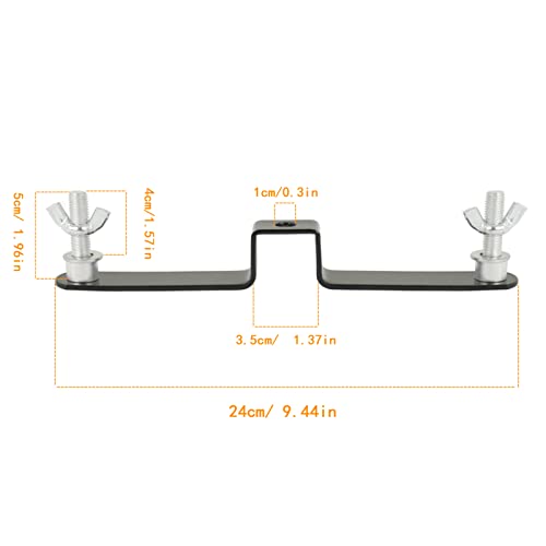 LOMTAP Double Crossbar Mount Backdrop Stand for Parties Triple Mounting Brackets Hardware Set for Photography Wedding Decorations (2 Pack) (CrossBars Not Included, Only Mount)