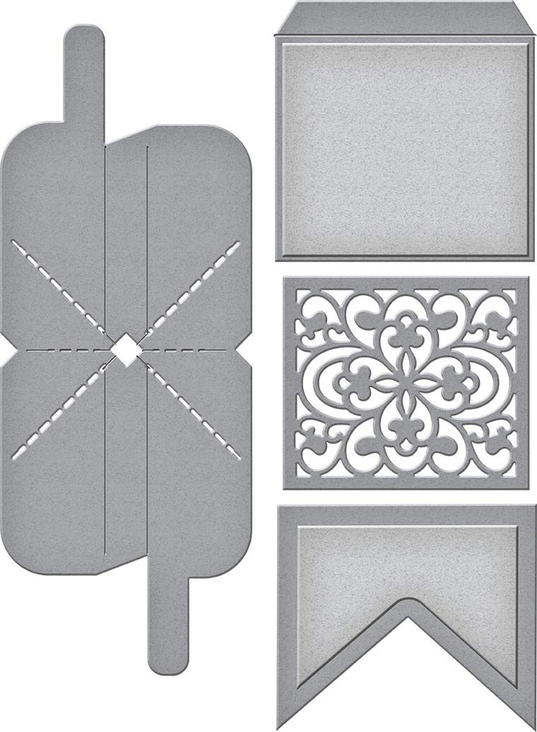 SPELLBINDERS PAPERCRAFTS, INC SHAPEABILITIES Dies BANR, 3D Interactive Pivot Banner