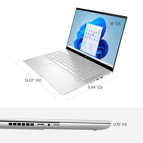 2023 Newest HP ENVY Laptop, 16" WQXGA IPS TouchScreen, Intel Core i9 13900H (14 core), GeForce RTX 4060, 64GB DDR5 RAM, 1TB SSD, Wi-Fi 6E, Backlit keyboard, Quad Speakers, Fast Charge, Windows 11 Home