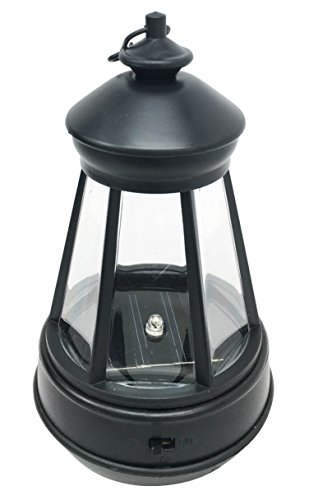 Ebros Plastic Solar Hanging LED Lantern 5.5 Inches High Decorative Replacement for Garden Light Statues for Ebros Gift Garden Sculptures