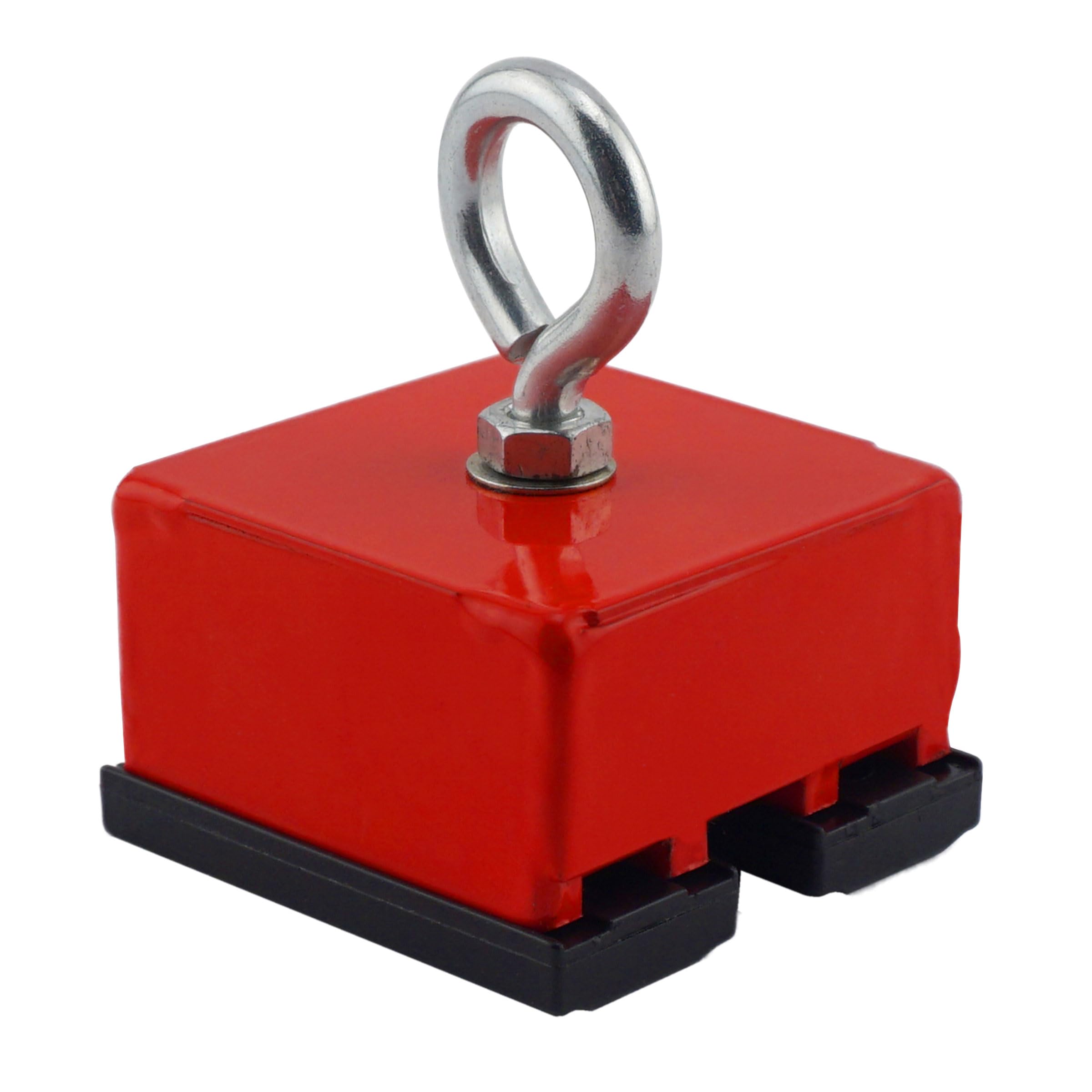 Master Magnetics Strong Retrieving Magnet with Eyebolt and Nut, Fishing Magnet with Magnetic Shields, 07541