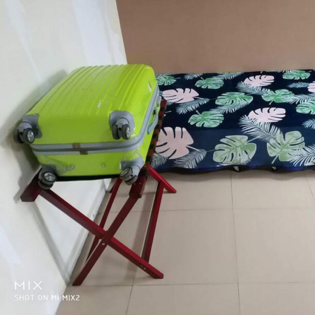 ELEdvb Luggage Rack Luggage Rack Hotel Room Foldable Solid Wood Suitcase Holder Luggage Rack Shelving Suitcase Backpack Hotel Style