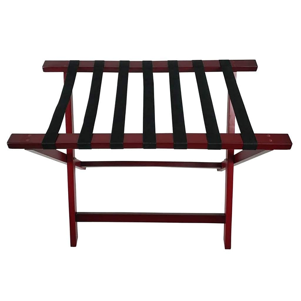 ELEdvb Luggage Rack Luggage Rack Hotel Room Foldable Solid Wood Suitcase Holder Luggage Rack Shelving Suitcase Backpack