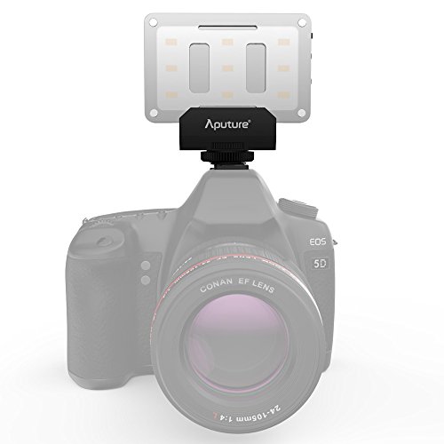 Aputure Amaran AL-M9 Lighting Up Pocket Sized LED CRI/TLCI 95+ 9 SMD Bulbs 9 Steps Dimming 5500K Max 900lux Internal Battery with Micro-USB Charging for Sony Canon Nikon