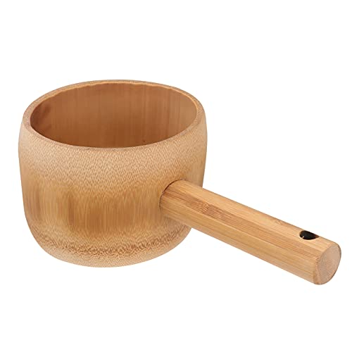 OUSIKA water Wooden Bath ladle Scoop Wood Spoon Kitchen Scoop Ladle Multipurpose Wooden Scoops Ladle Dipper Kitchen Large ladle Utensil Water Bailer Scoop scoop Spoon