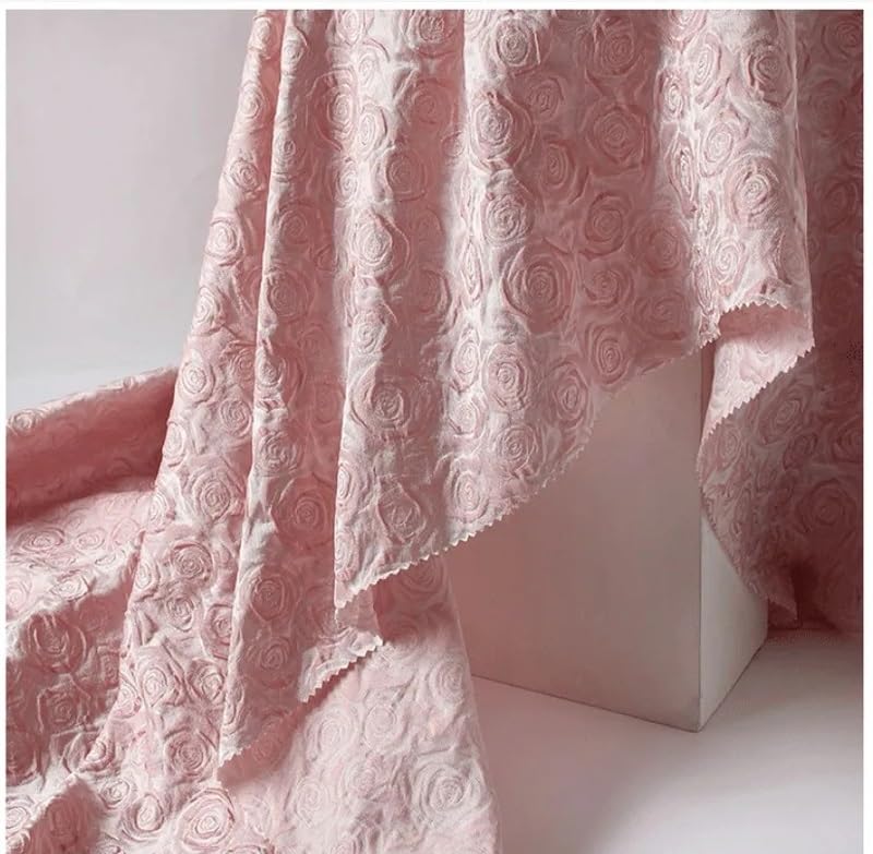 XMTXZYM 2 Meter 3D Jacquard Fabric Dress Cheongsam DIY Sewing Fabric