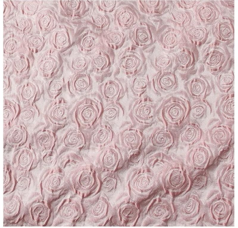 XMTXZYM 2 Meter 3D Jacquard Fabric Dress Cheongsam DIY Sewing Fabric