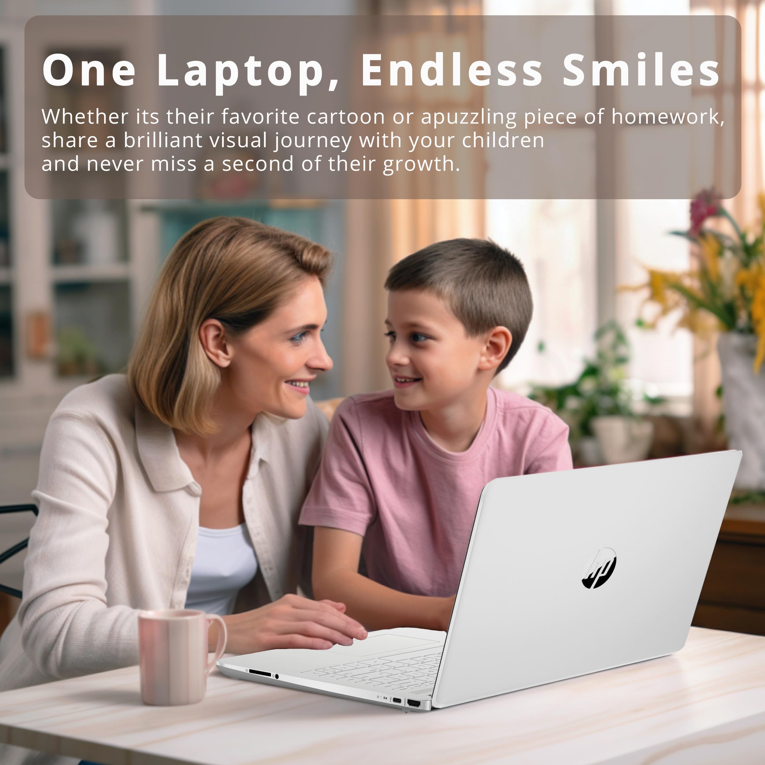 HP 2022 15.6" HD BrightView Laptop, Intel Pentium Silver N5030 Processor, 8GB RAM, 256GB PCIe SSD, Intel HD Graphics 605, 720p HD Webcam, Stereo Speakers, Silver, Windows 11, 32GB USB Card