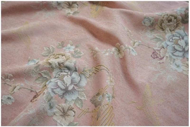 XMTXZYM 2 Meter Retro Yarn Dyed Jacquard Fabric Women's Autumn Winter Dress DIY Sewing Fabric