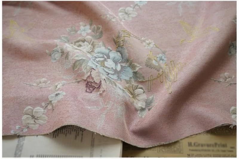 XMTXZYM 2 Meter Retro Yarn Dyed Jacquard Fabric Women's Autumn Winter Dress DIY Sewing Fabric