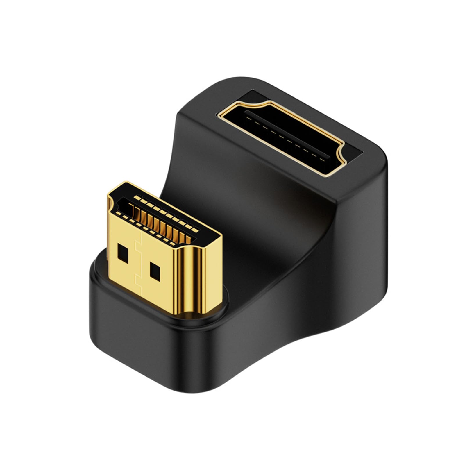 Necvior Adjustable Male to Female Adapter 180-Degree U-Turn Connector for Laptop Enhanced Viewing Experience 180 Degree HDMI-comptible Adapter Connector Converter 8k 60hz Male to Female