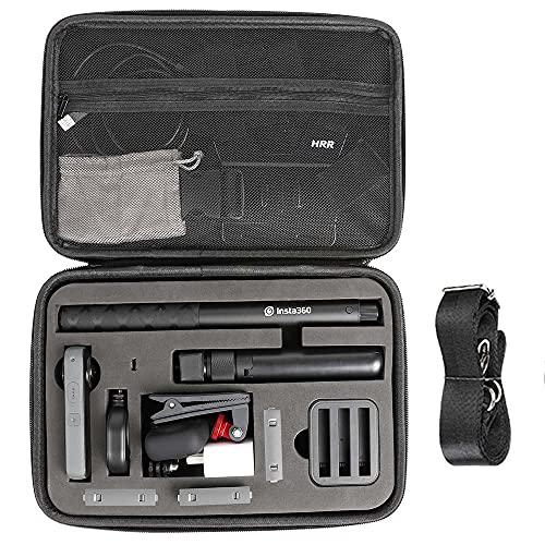 PellKing Carrying Case For Insta360 One X3 X2 X Camera,Large Hard Shell Bag with EVA Liner Compatible for Insta 360 Bullet Time Handle/Selfie stick and other Accessories
