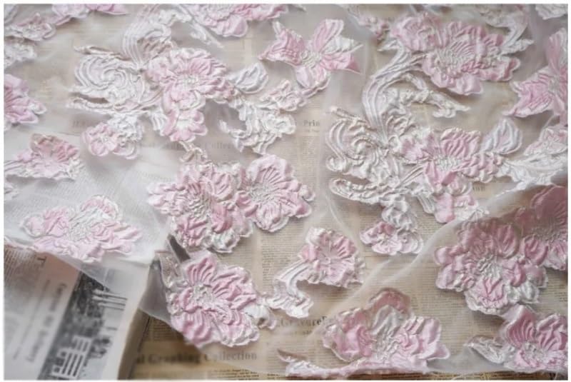 XMTXZYM 2 Meter Retro Embossed Yarn Dyed Jacquard Fabric Dress DIY Sewing Fabric
