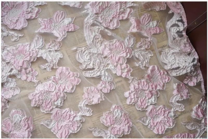 XMTXZYM 2 Meter Retro Embossed Yarn Dyed Jacquard Fabric Dress DIY Sewing Fabric