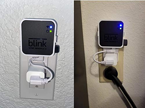 64GB USB Flash Drive and Outlet Mount for Blink Sync Module 2, Save Space and Easy Move Mount Bracket Holder for Blink Outdoor Indoor Security Camera System, Without Messy Wires or Screws