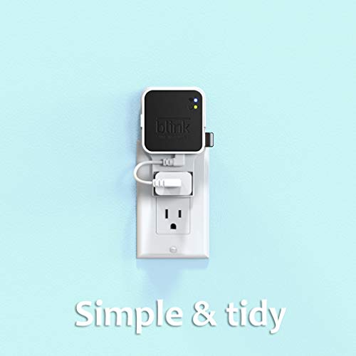 64GB USB Flash Drive and Outlet Mount for Blink Sync Module 2, Save Space and Easy Move Mount Bracket Holder for Blink Outdoor Indoor Security Camera System, Without Messy Wires or Screws
