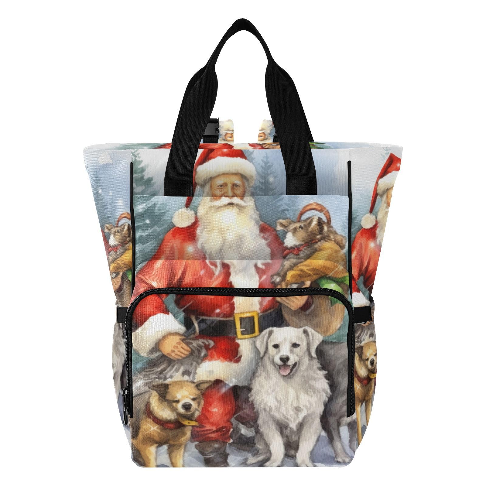 xigua Santa Claus Diaper Bag Backpack Multi Function Baby Changing Bags Waterproof Large Capacity Travel Back Pack for Mom Dad