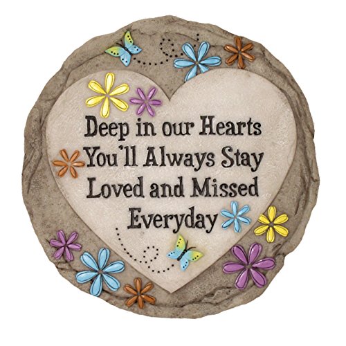 Spoontiques - Garden Décor - If Love Could Have Saved You Stepping Stone - Decorative Stone for Garden