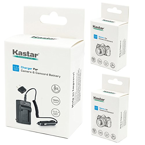 Kastar Battery (2-Pack) and Charger for Sony NP-BG1, NP-FG1 and Cyber-shot DSC-W120, W220, W150, DSC-H3, DSC-H7, DSC-H9, DSC-H10, DSC-H20, DSC-H50, DSC-H55, DSC-H70, DSC-HX5V, HX7V, HX9V, HX10V, HX30V