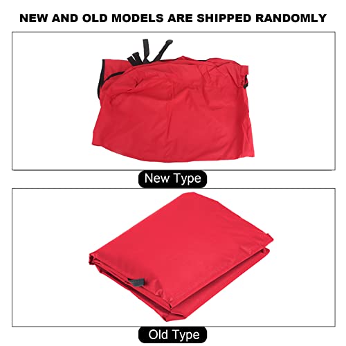 Outdoor Swing Cushion Cover 3 Seater Swing Chair Cushion Replacement Sleeve Swing Seat Pads Cushion Cover Replacement for Patio Garden Yard(Red)