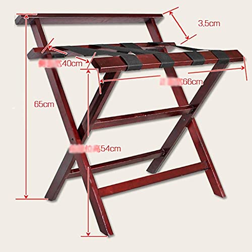 ELEdvb Luggage Rack Luggage Rack Hotel Room Foldable Solid Wood Suitcase Holder Luggage Rack Shelving Suitcase Backpack