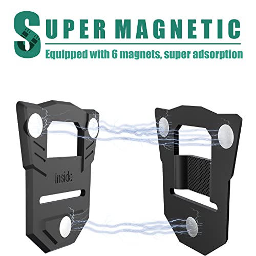 RUKUHOT Body Camera Mount, Universal Camera Mounts & Clamps Fit for All Models Police Body Cam, Strong Magnet Camera Holder Stick to Clothes Prevent Moving