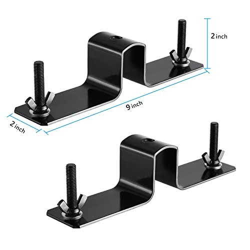 SLOW DOLPHIN Photo Video Studio Triple Crossbar 10 (W) x 8.5 (H) ft Adjustable Photography Backdrop Background Support Stands, with Mounting Bracket and 6 Pcs Spring Clamp, Carry Bag