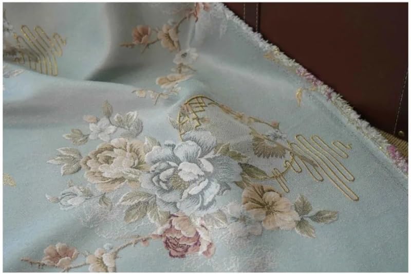 XMTXZYM 2 Meter Retro Yarn Dyed Jacquard Fabric Women's Autumn Winter Dress DIY Sewing Fabric