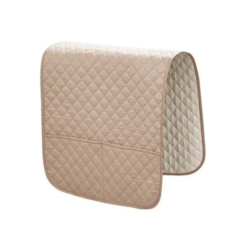 BUSAMEDO 1 Pcs Water Resistant Sofa Armrest Covers Recliner Armchair Cover Couch Arm Covers Sofa Storage Bag Furniture Protector Slipcover with Pockets (Camle)