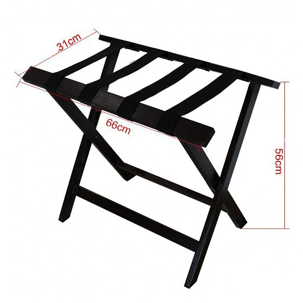 ELEdvb Luggage Rack Luggage Rack Hotel Room Foldable Solid Wood Suitcase Holder Luggage Rack Shelving Suitcase Backpack 66 31 56cm