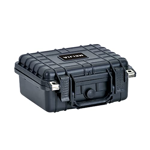 MEIJIA Portable All Weather IP67 Waterproof Protective Case,Hard Camera Case,Dry Case with Customizable Foam,Fit Use Of Drones,Camera,Equipments,10.62 x9.68x4.87inches,Elegant Black