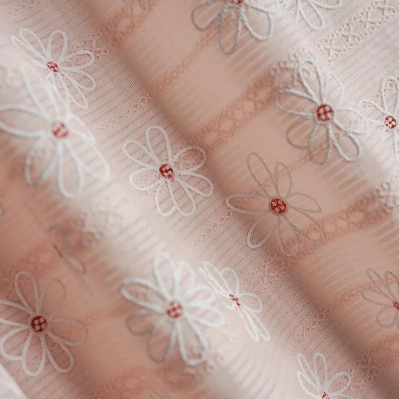 XMTXZYM 5 Meter Printed Jacquard Fabric Curtain Tablecloth Dress Children's Clothing Handmade DIY Fabric
