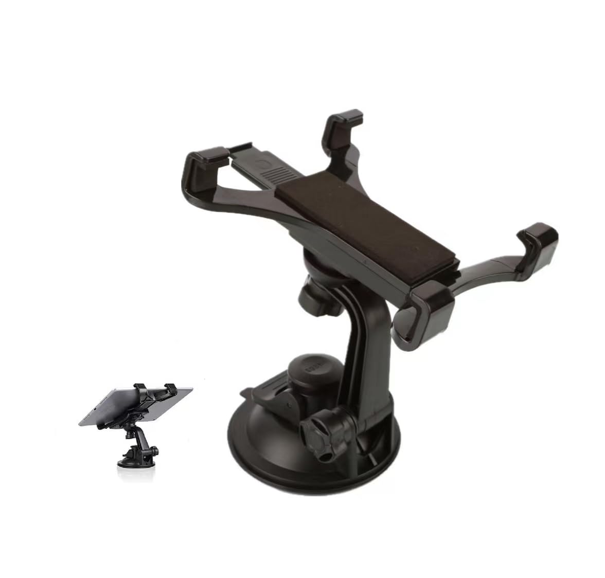 Car Tablet Holder Mount with Suction Cup Tablet Holder for Windshield Dash Desk Compatible with Samsung Galaxy Tab A S Series All 7-10 inches Tablet (All 7-10 inches Tablet)