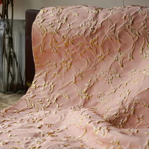 XMTXZYM 2 Meter Embossed Bubble Yarn Dyed Jacquard Fabric Women's Dress DIY Making Fabric
