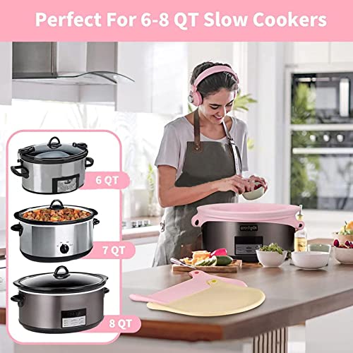Stew Pot Silicone Liners Silicone Material Liners Large Capacity Slow-stew Cooker Internal Pad Heat Resistant Silicone Air Fryer Bowl