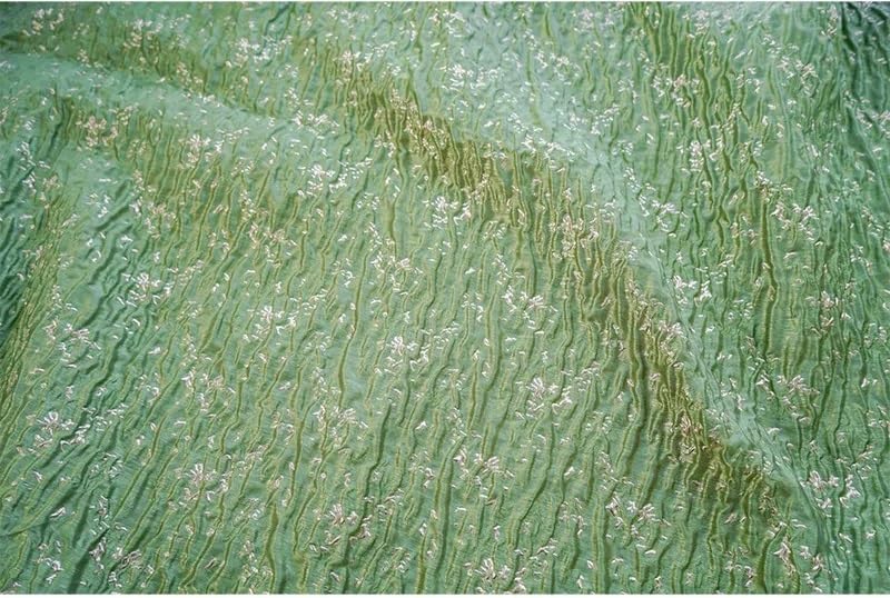 XMTXZYM 2 Meter Embossed Yarn Dyed Jacquard Fabric Women's Dress DIY Sewing Fabric