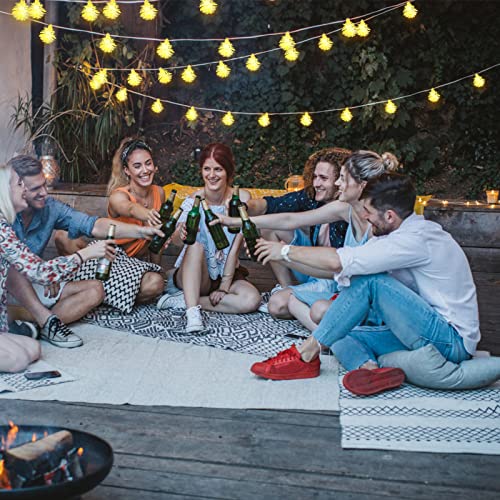 ACPOP String Lights,50 LED Outdoor Patio Lights,Christmas Hanging Light for Garden, Wedding Party,Camping,Yard,Bedroom,Home Decor(Warm White)