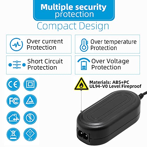 Glorich ACK-E12 AC Power Adapter DR-E12 DC Coupler LP-E12 LPE12 Dummy Battery Kit for Canon EOS M200, M100, M50 Mark II, M50, M10, M2, M, Kiss M, Kiss M2 Mirrorless Digital Cameras.