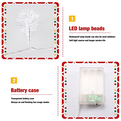 ACPOP String Lights,50 LED Outdoor Patio Lights,Christmas Hanging Light for Garden, Wedding Party,Camping,Yard,Bedroom,Home Decor(Warm White)