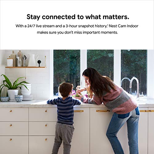 Google Nest Cam Indoor 3 Pack - Wired Indoor Camera for Home Security - Control with Your Phone and Get Mobile Alerts - Surveillance Camera with 24/7 Live Video and Night Vision