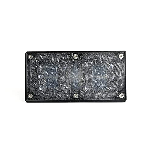 Solar Brick Landscape Path Light, 8x4 Recessed Polyresin Paver, Cool White LEDs, Waterproof, Outdoor Use, No Wires or Plugs - Rechargeable Battery Included