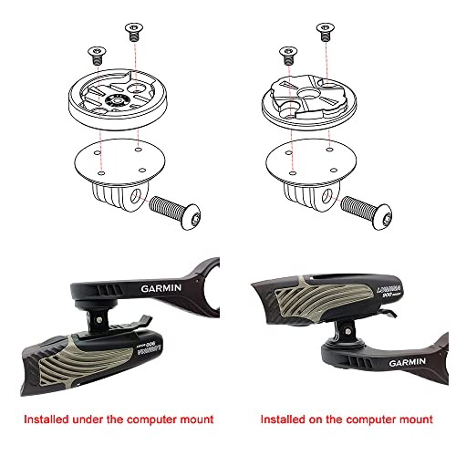 Cestbon Interface Combo Adapter for Garmin Universal Flush Out Front Mount Quick Release Adapter Compatible with Camera or Headlight