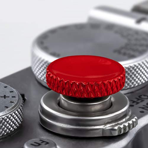 Soft Shutter Release Button (2 Pack/Red) high-end Pure Copper Camera Shutter Button