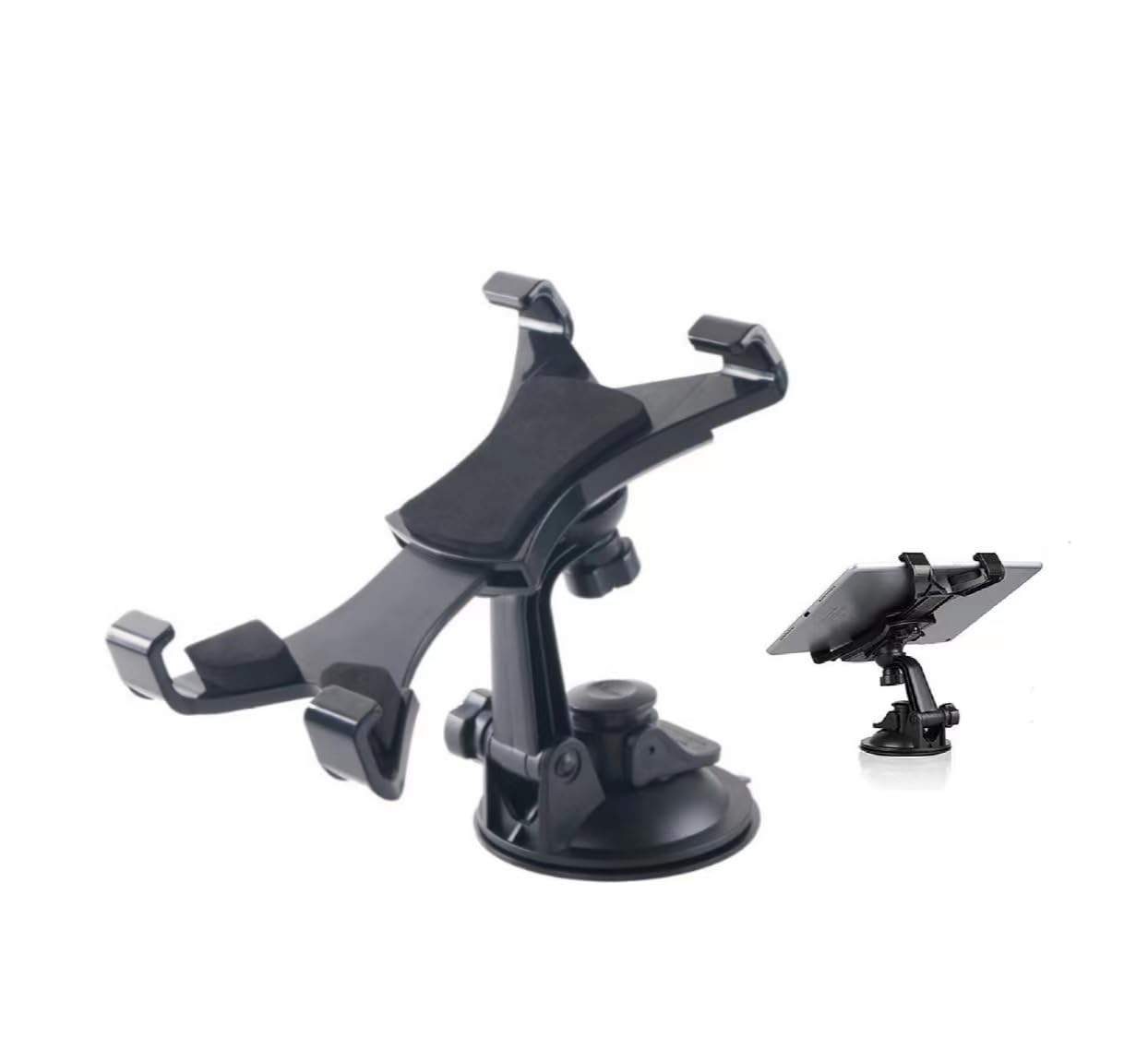 Car Tablet Holder Mount with Suction Cup Tablet Holder for Windshield Dash Desk Compatible with Samsung Galaxy Tab A S Series All 7-10 inches Tablet(All 7-10 inches Tablet)