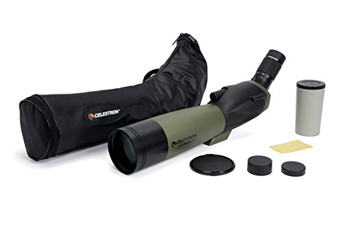 Celestron – Ultima 80 Angled Spotting Scope – 20-60x Zoom Eyepiece – Multi-coated Optics for Bird Watching, Wildlife, Scenery and Hunting – Waterproof and Fogproof – Includes Soft Carrying Case