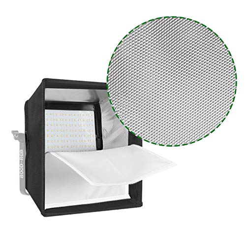 GVM Foldable Softbox Diffuser with Grid Beehive for RGB 800D/560AS/480LS Series LED Video Light, 1 Pack, Suitable for Studio Lighting, Portrait Photography, Video Lighting, Led Panel, 11"x11"
