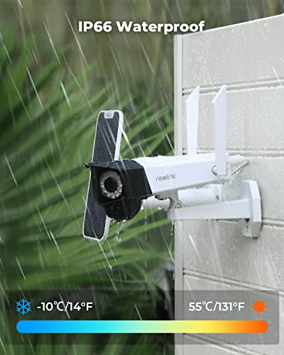 2K Security Battery Camera Outdoor Wireless Solar with Dual Lens 150° PIR Angle, 2.4/5GHz WiFi, Human/Vehicle Detection, Motion Spotlights Color Night Vision, Two Way Talk, Reolink Duo w/Solar Panel