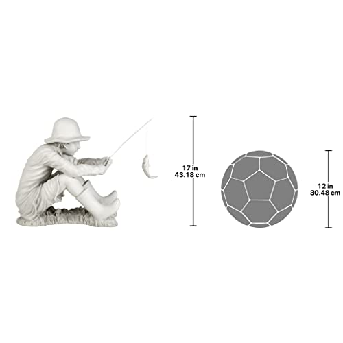Design Toscano Gone Fishing Fisherman Statue