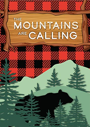 The Mountains Are Calling Summer Garden Flag Bear 12.5" x 18" Briarwood Lane